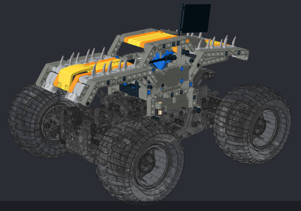 LEGO MOC Max 4x4 Monster by ParroGarage | Rebrickable - Build with LEGO