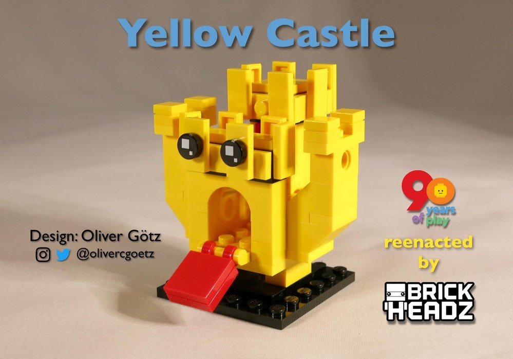 LEGO MOC Yellow Castle BrickHeadz by olivercgoetz | Rebrickable - Build ...