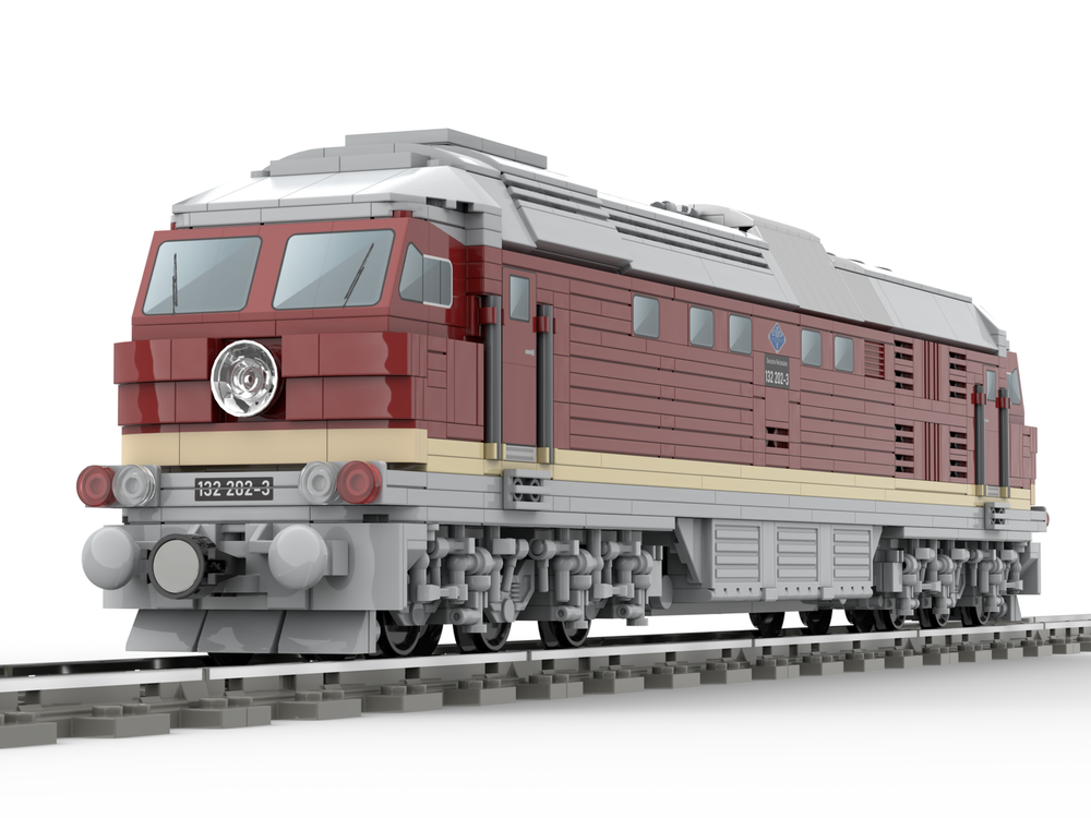 Lego Moc Diesel Locomotive Br132 Version 2 By Langemat Rebrickable