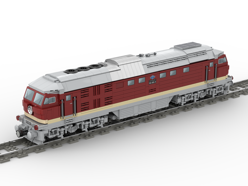 Lego Moc Diesel Locomotive Br132 Version 2 By Langemat Rebrickable