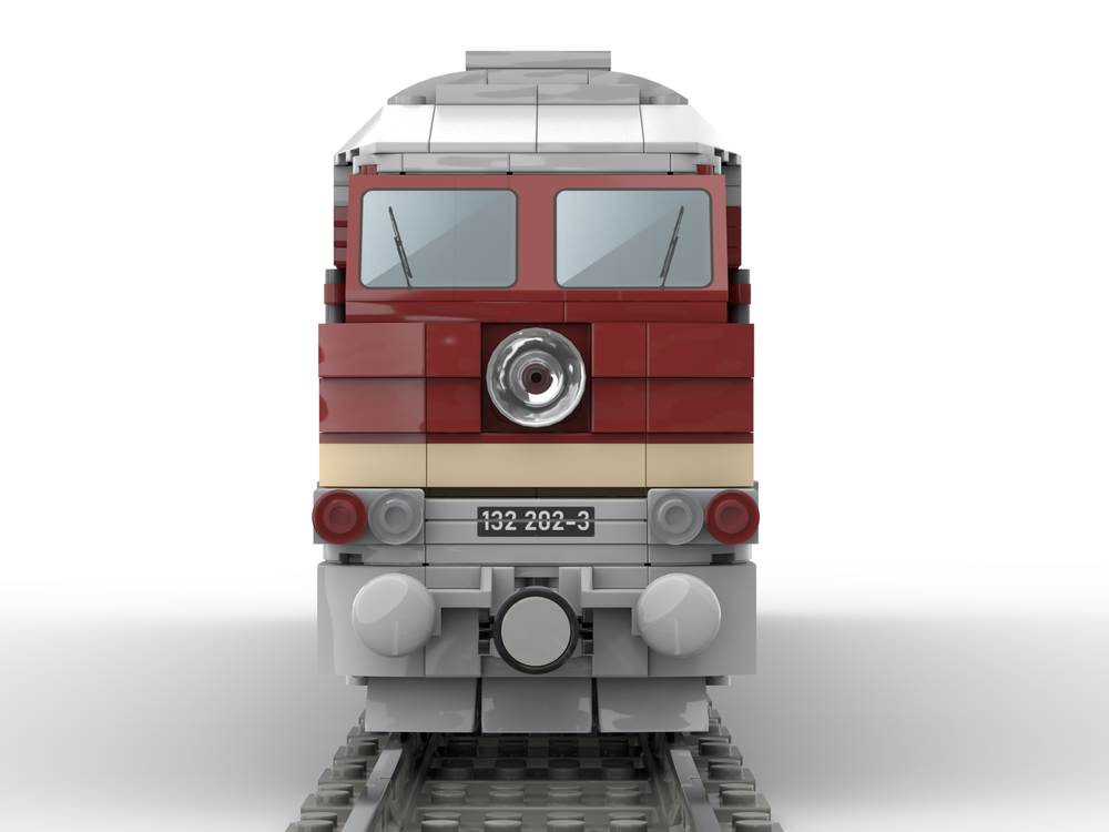 Lego Moc Diesel Locomotive Br132 Version 2 By Langemat Rebrickable