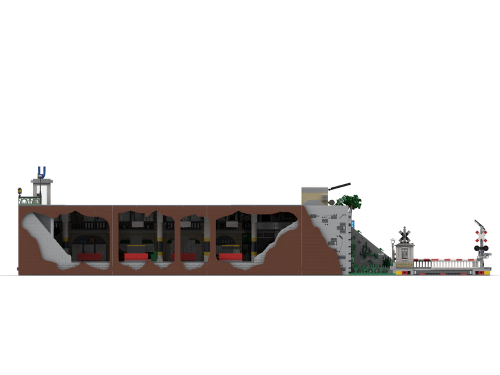 Lego Moc Modular Subway Station And Mall By Legofan21 Rebrickable