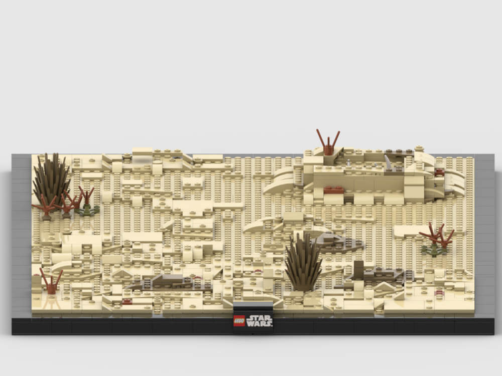 LEGO MOC Tatoine Landscape by PauloJorgeRamos | Rebrickable - Build ...