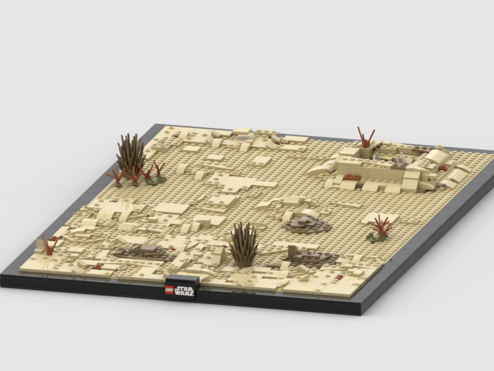Lego Moc Tatoine Landscape By Paulojorgeramos Rebrickable Build