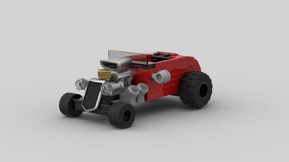 LEGO MOC Hotrod by Brickster_Quickster | Rebrickable - Build with LEGO