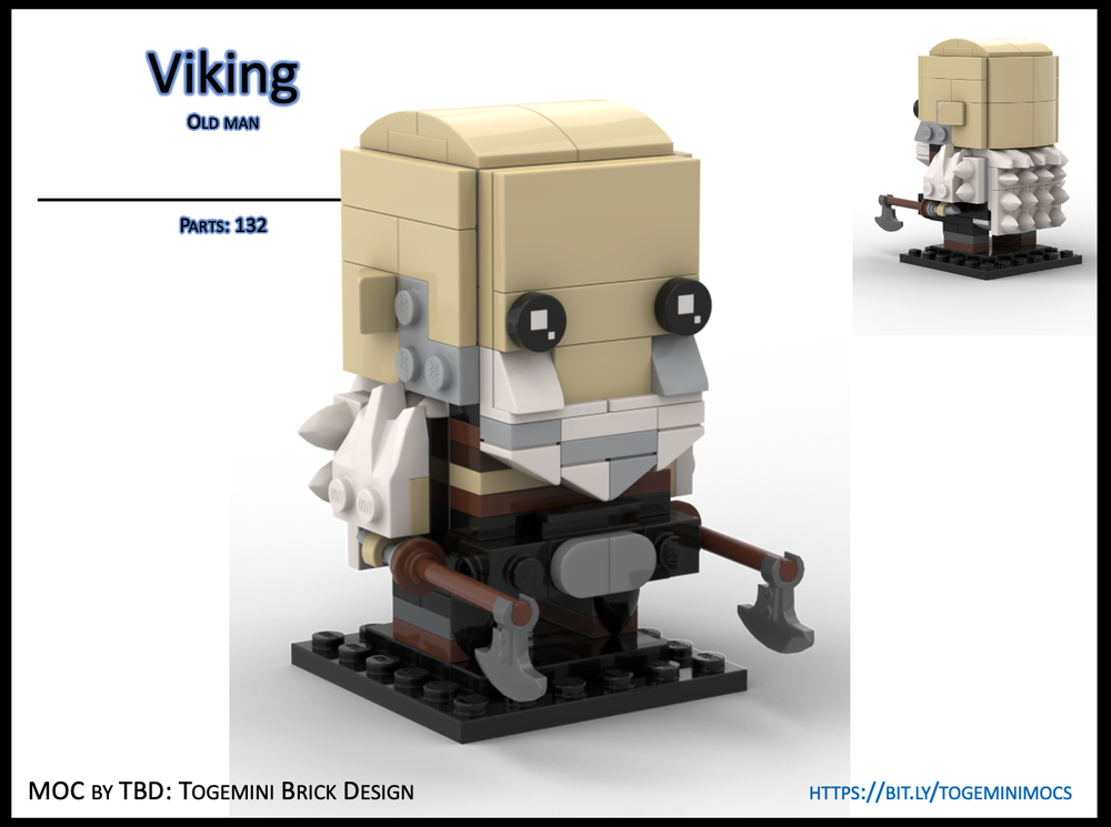 LEGO MOC Vikings - Old Man - Brickheadz by togemini | Rebrickable ...