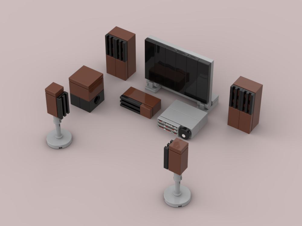 LEGO MOC Home Theater by Tice | Rebrickable - Build with LEGO