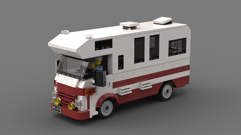LEGO MOC AVIA / SAVIEM A15 Camper - Red by SnowmanV | Rebrickable ...
