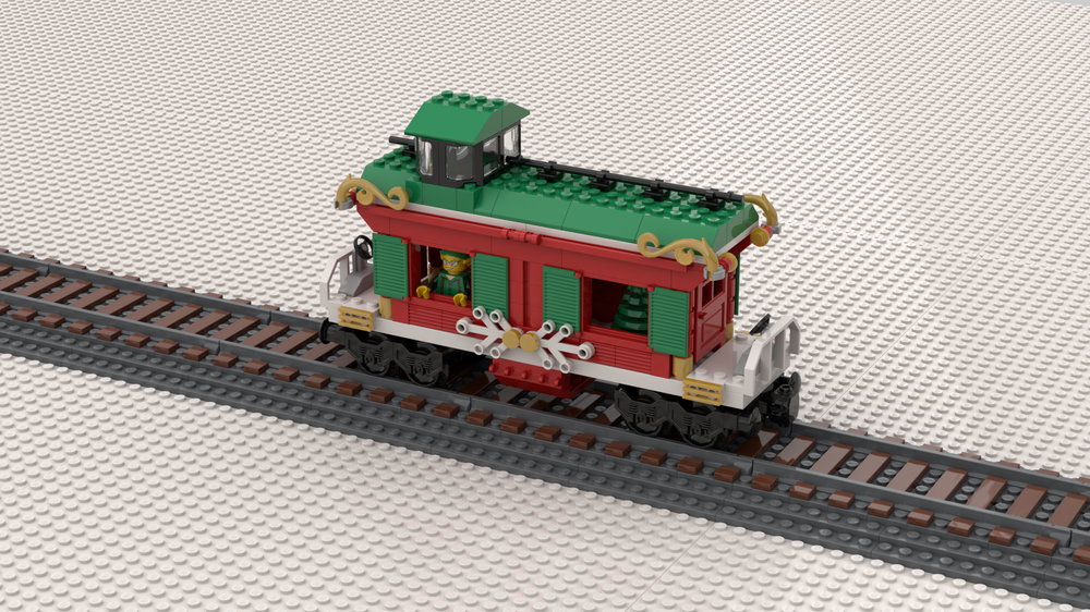 LEGO MOC Winter Holiday Caboose by Joe_8675309 | Rebrickable - Build ...