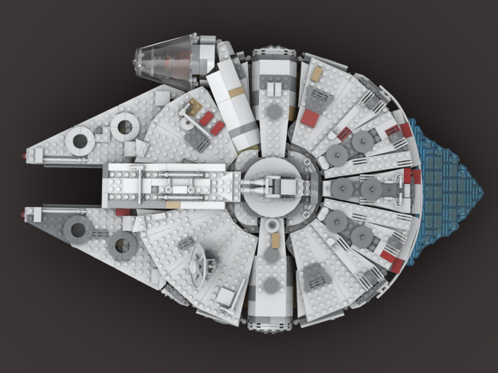 LEGO MOC Millennium Falcon 'dynamic' display by Chricki | Rebrickable ...