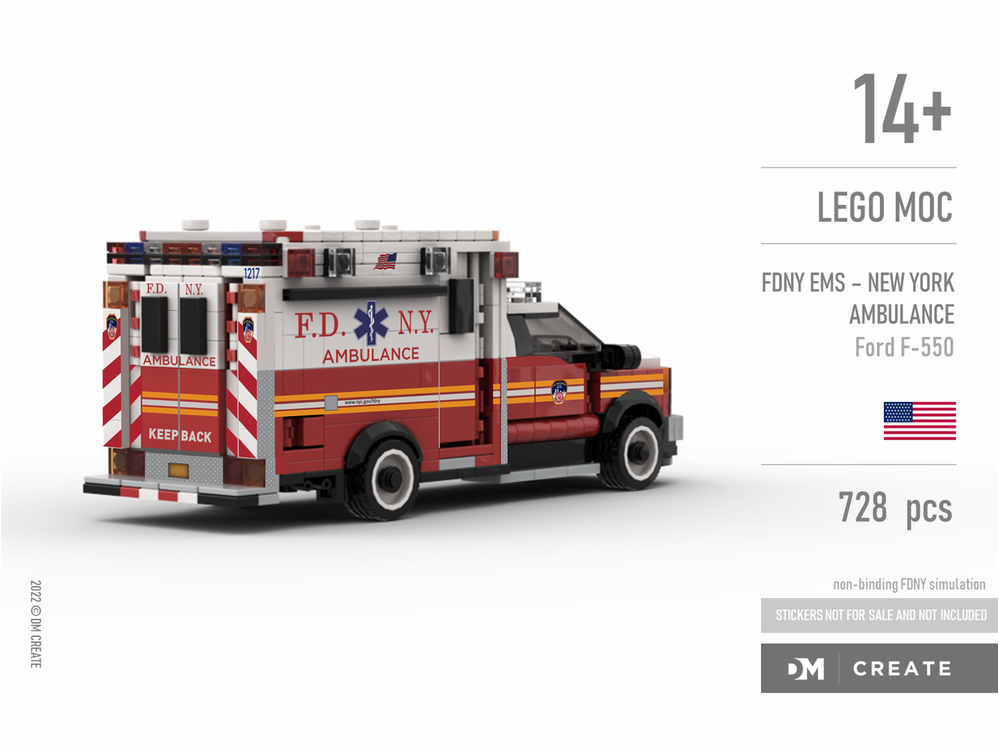 LEGO MOC FDNY set - Engine 34 + Ambulance by DMcreate | Rebrickable ...
