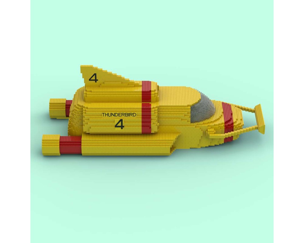 Lego Moc Thunderbird 4 By Otterbournelego Rebrickable Build With Lego