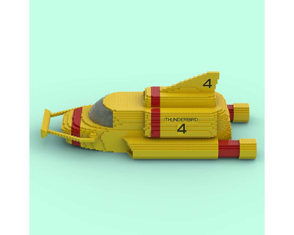 Lego Moc Thunderbird 4 By Otterbournelego Rebrickable Build With Lego