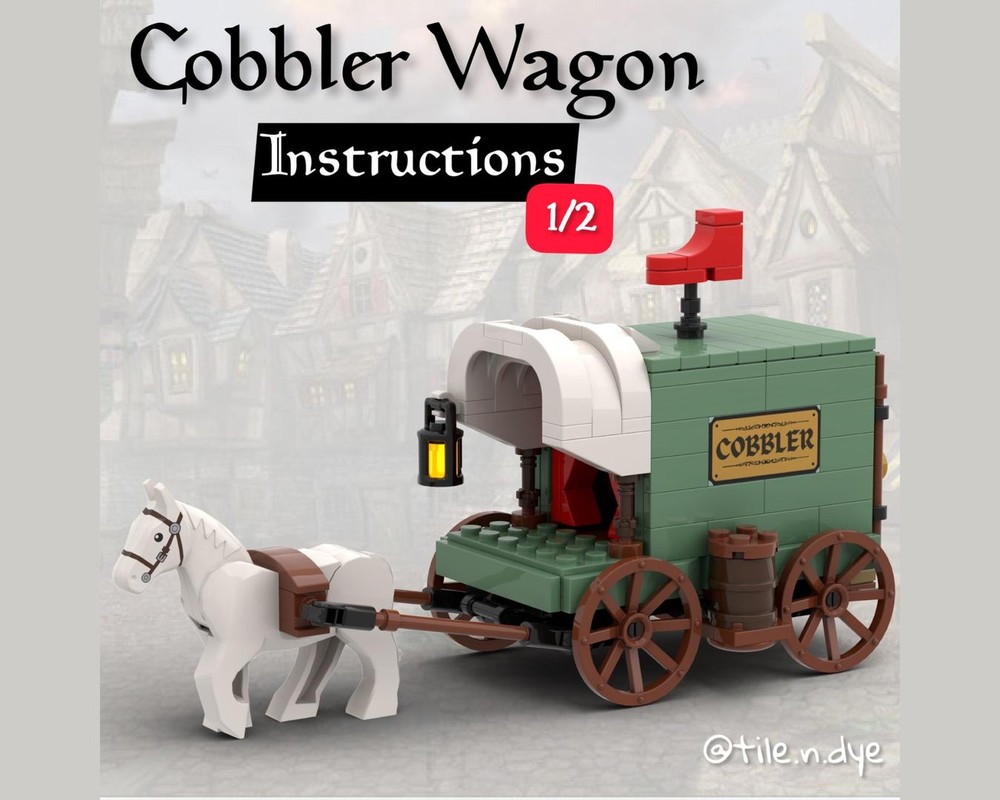 LEGO MOC COBBLER WAGON - lego medieval castle moc by marinbrickdesign ...