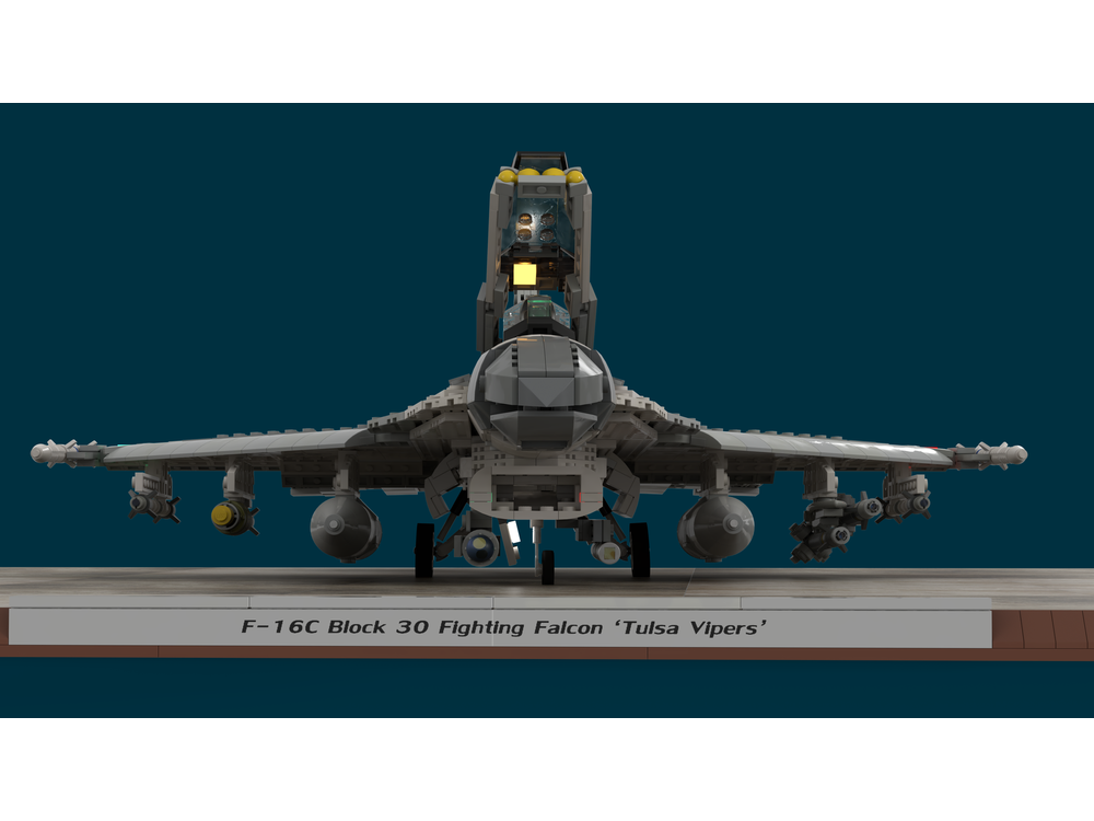 Lego Moc F 16 Block 30 Fighting Falcon By Czifi Rebrickable Build