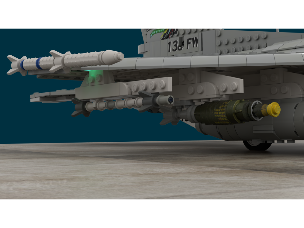 Lego Moc F 16 Block 30 Fighting Falcon By Czifi Rebrickable Build