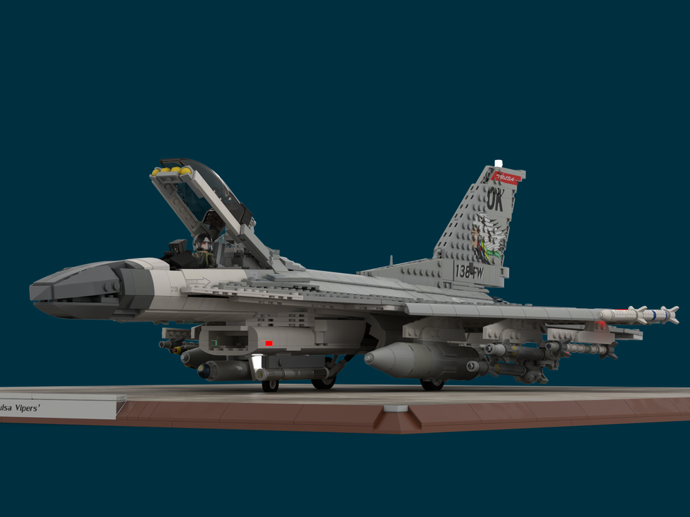 Lego Moc F 16 Block 30 Fighting Falcon By Czifi Rebrickable Build