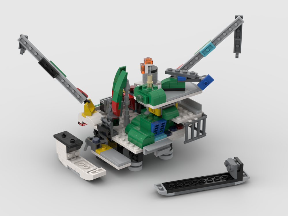 LEGO MOC 31113 - Oil Rig by KlintIsztvud | Rebrickable - Build with LEGO