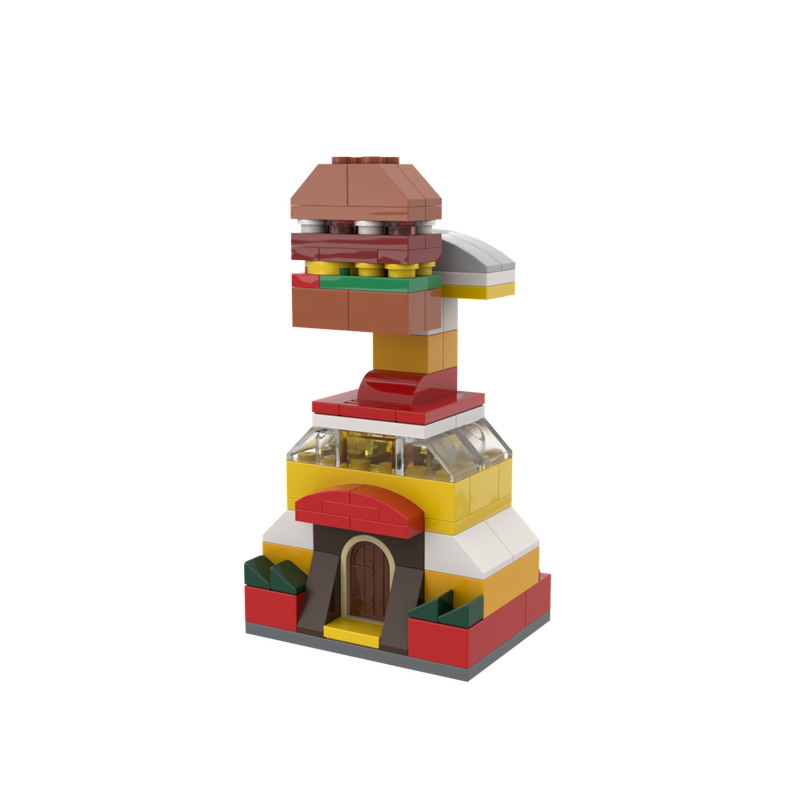 LEGO MOC 10696: Burger Restaurant by BrickAlchemist | Rebrickable ...