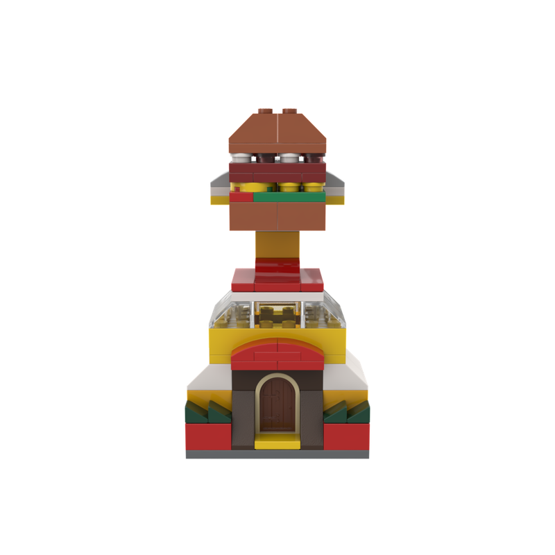 LEGO MOC 10696: Burger Restaurant by BrickAlchemist | Rebrickable ...