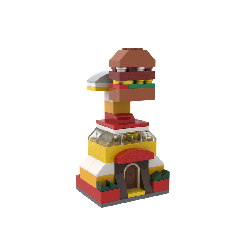 LEGO MOC 10696: Burger Restaurant by BrickAlchemist | Rebrickable ...