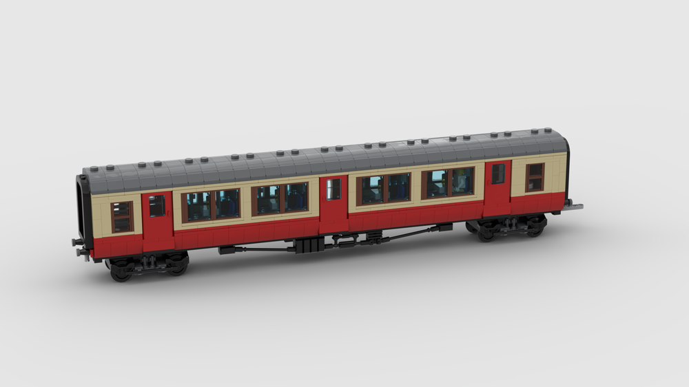 LEGO MOC British Rail Side Corridor Carriage - "Blood and Custard" by ...