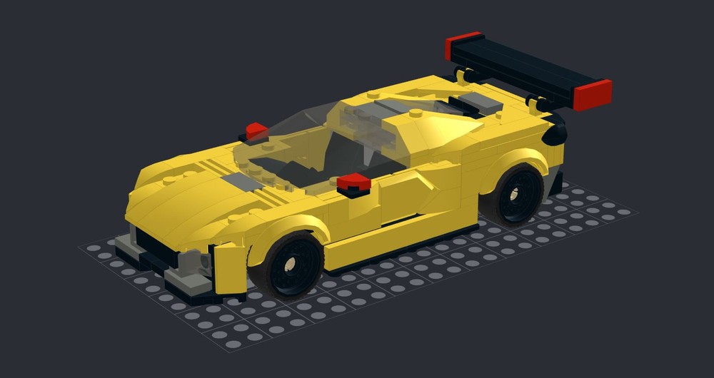 LEGO MOC Corvette C8R - Yellow by sammclean624 | Rebrickable - Build ...