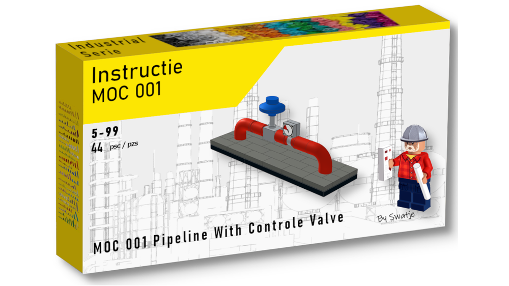 LEGO MOC MOC 001 Pipeline With Controle Valve by Swatje | Rebrickable - Build with LEGO