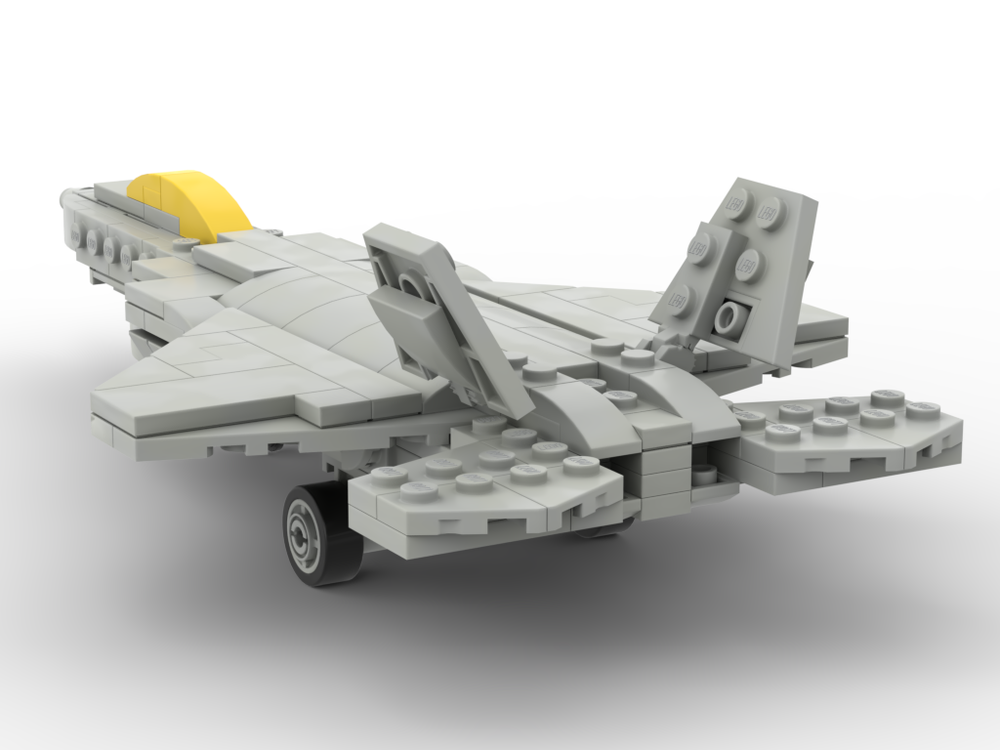 Lego Moc Minimidi Lockheed Martin F 22 Raptor By Adventurehill1