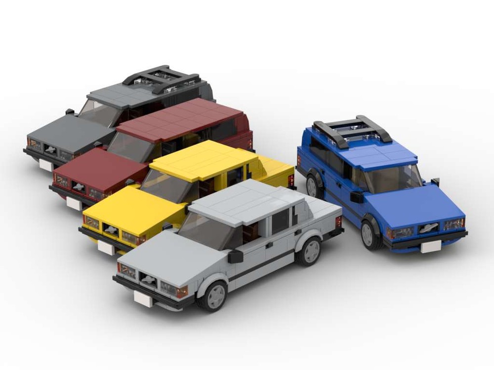 LEGO MOC Brick 740 - Set of Five Colors by IBrickedItUp | Rebrickable ...