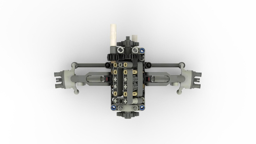 LEGO MOC Torsen differential mounted on a double wishbone suspension by ...
