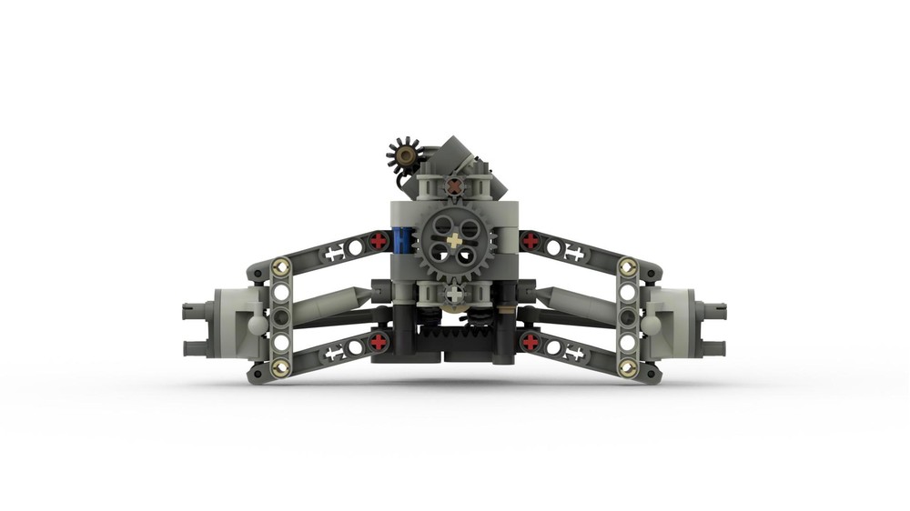 LEGO MOC Torsen differential mounted on a double wishbone suspension by ...