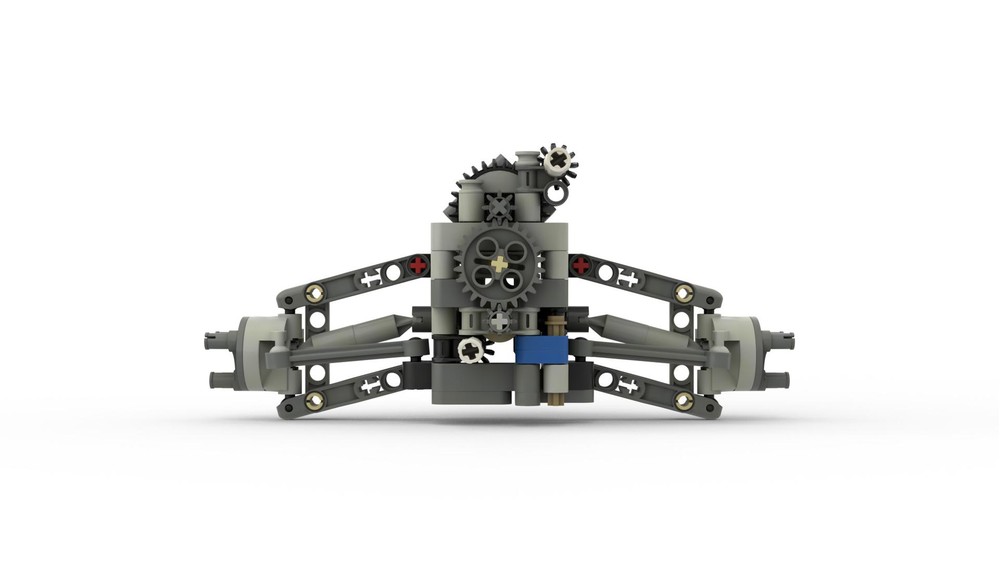 LEGO MOC Torsen differential mounted on a double wishbone suspension by ...