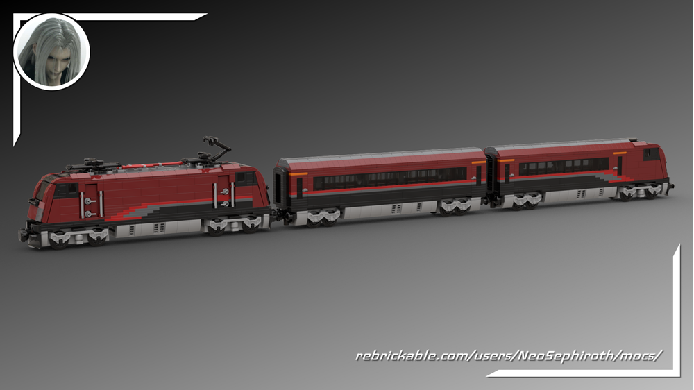 LEGO MOC-128212 ÖBB Railjet by NeoSephiroth | Rebrickable - Build with LEGO
