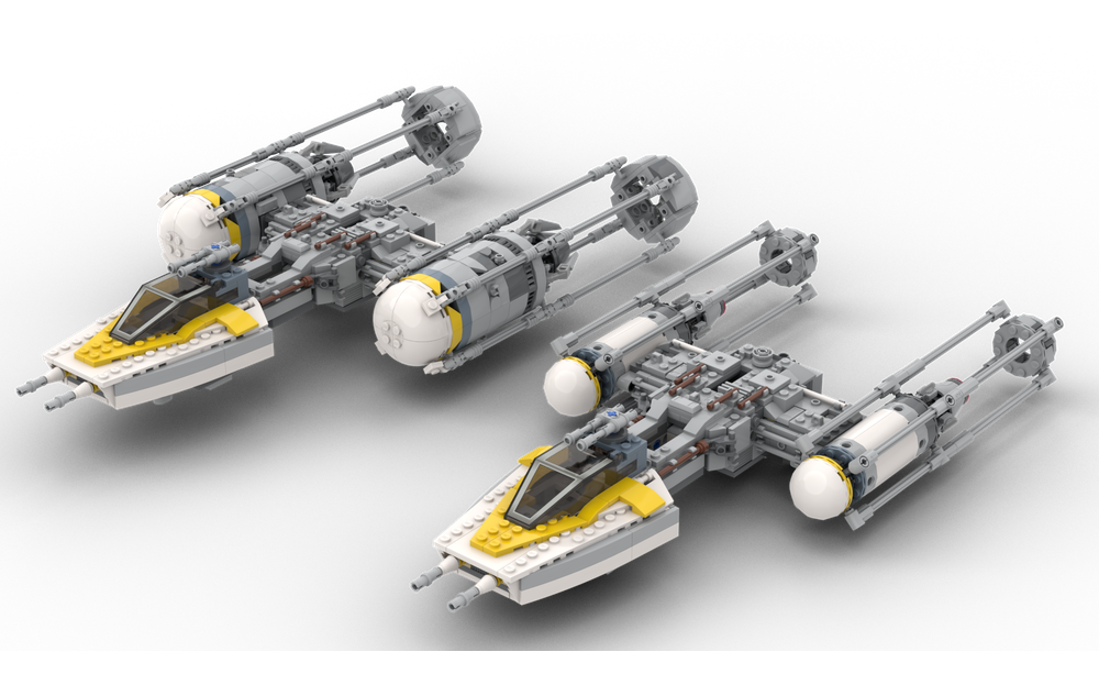 LEGO MOC Y Wing 75172 - Modification of engines by sahag | Rebrickable ...