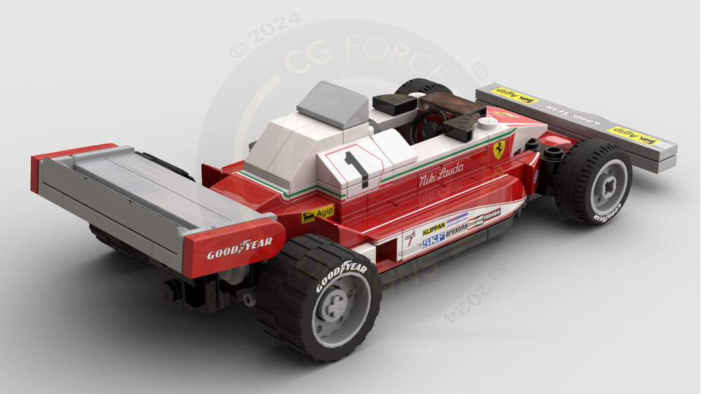 LEGO MOC F1 Ferrari 312 T2 by CGForceDesigns | Rebrickable - Build with ...