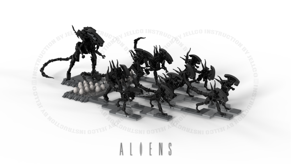 LEGO MOC Micro Aliens Series Part III : Xenomorph by jellco ...