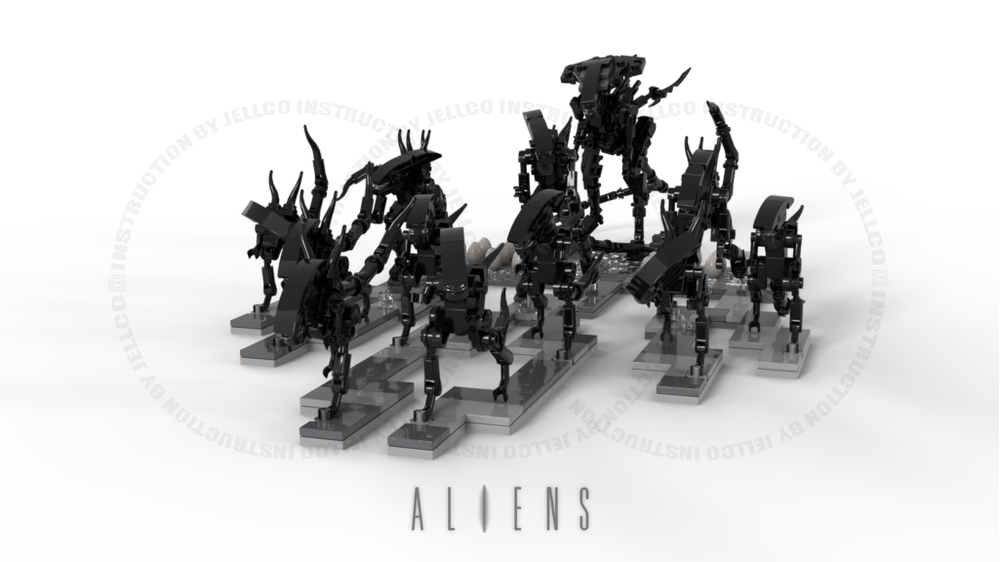Lego Moc Micro Aliens Series Part Iii Xenomorph By Jellco