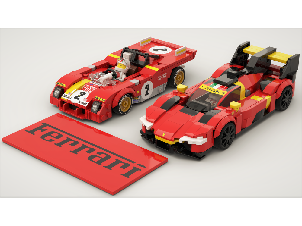 LEGO MOC Ferrari F499P LMH (Le Mans Hypercar) by BrycCars | Rebrickable ...