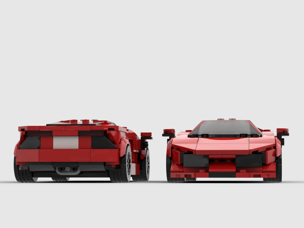 Lego Moc Lamborghini Aventador By Ghsdfigjkugf Rebrickable Build