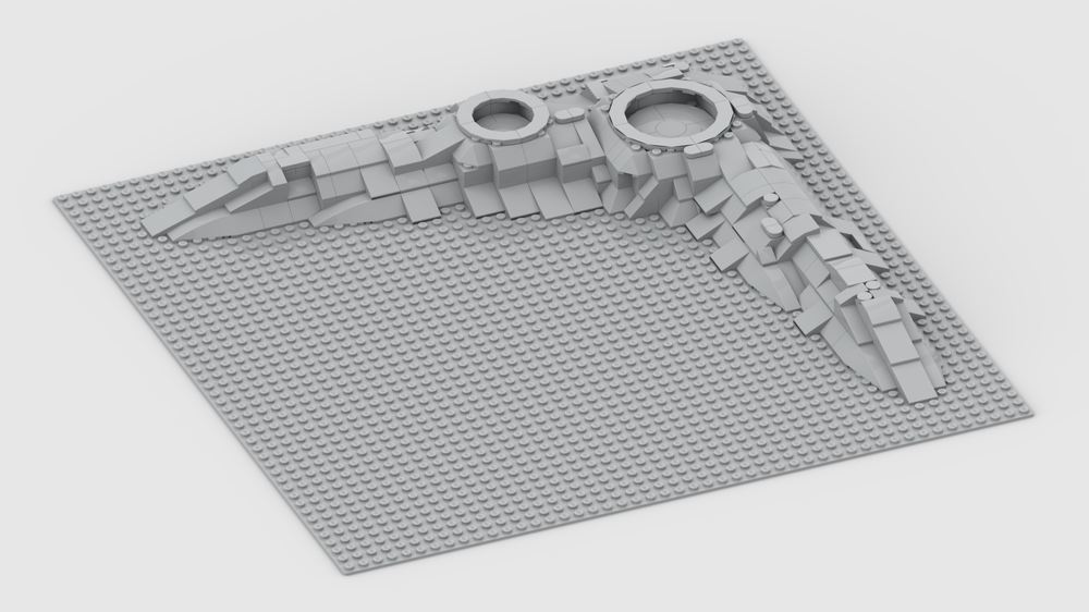 LEGO MOC Classic Space - Crater Plate by Aventurium | Rebrickable ...
