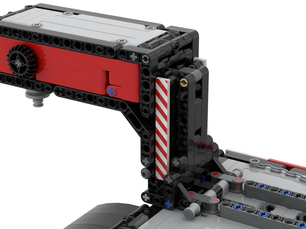 Lego Moc Big Red Truck Trailer By Mla2 Rebrickable Build With Lego