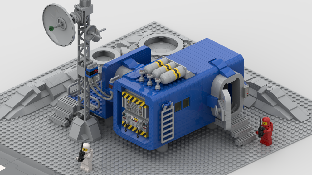 Lego Moc Classic Space Outpost For The New Galaxy Explorer By