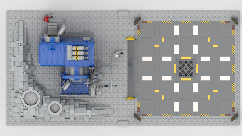 Lego Moc Classic Space Outpost For The New Galaxy Explorer By