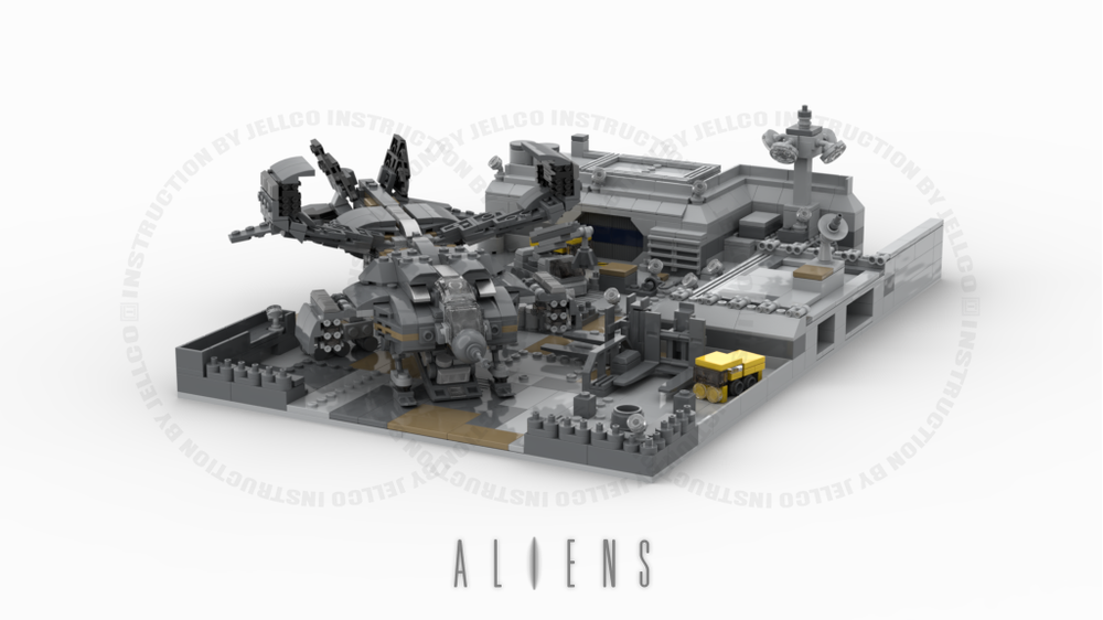 LEGO MOC ALIENS Micro Diorama : Hadley's Hope by jellco | Rebrickable ...