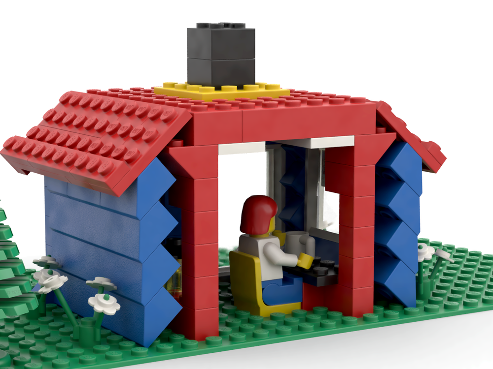 LEGO MOC 6370 House with walls of slope bricks by se1977 | Rebrickable ...