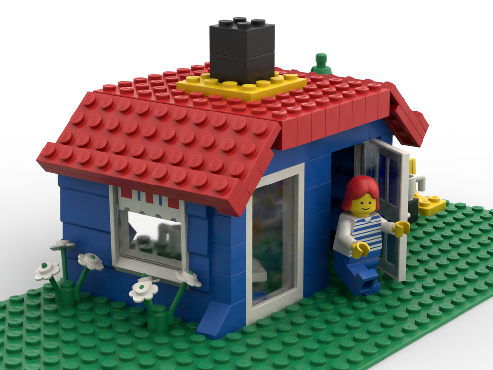 LEGO MOC 6370 House with walls of slope bricks by se1977 | Rebrickable ...