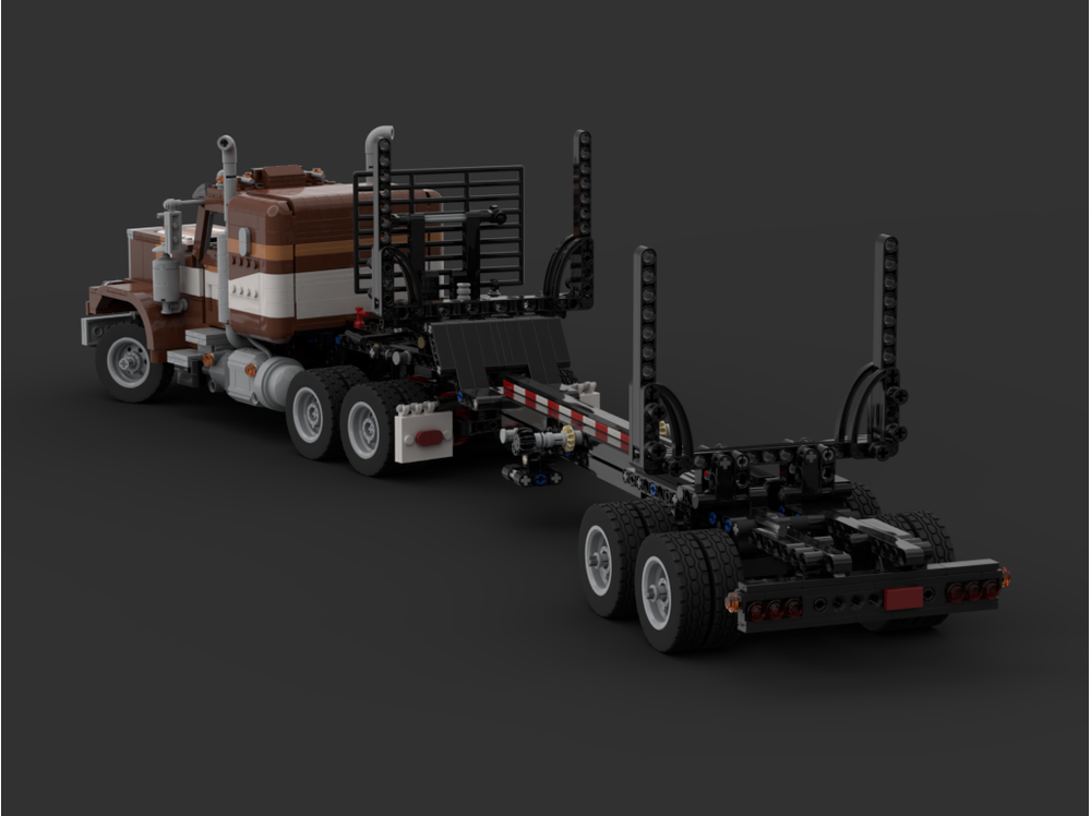 LEGO MOC Peterbilt 359 Logging Truck by Mani91 | Rebrickable - Build ...