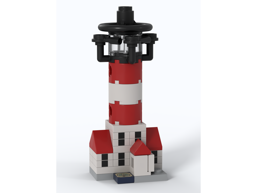 LEGO MOC Microscale Clifftop Lighthouse by tutorials | Rebrickable ...
