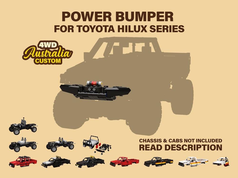LEGO MOC Power Bumper for TOYOTA Hilux by RM8 LEGO Garage - BrickGarage ...
